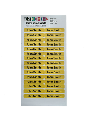 Personalised Mini Name Labels | EZ Covers New Zealand